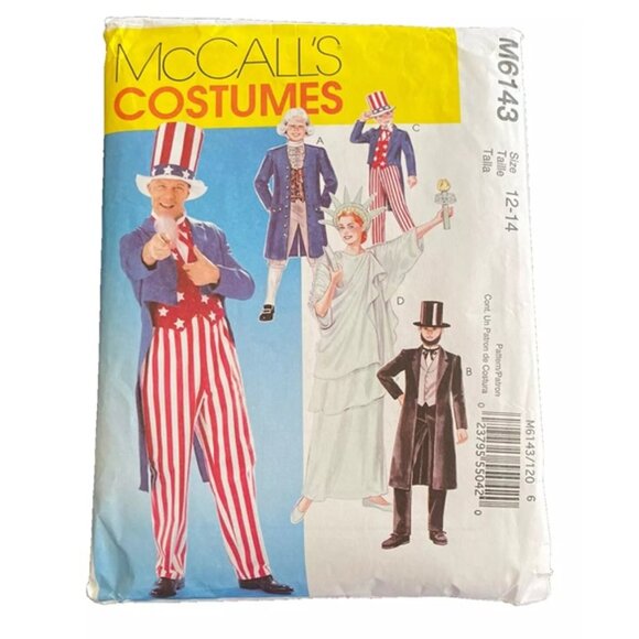 McCall's | Office | Uncle Sam Statue Liberty Lincoln Costumes Mccalls ...